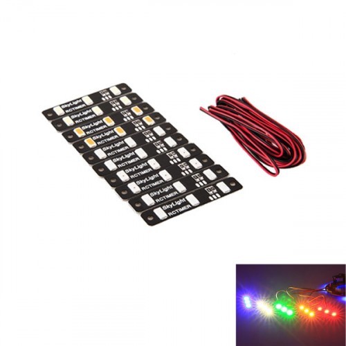 10X RCtimer Multicolor LED Skylight Strip Lights For Drone Multicopter ...