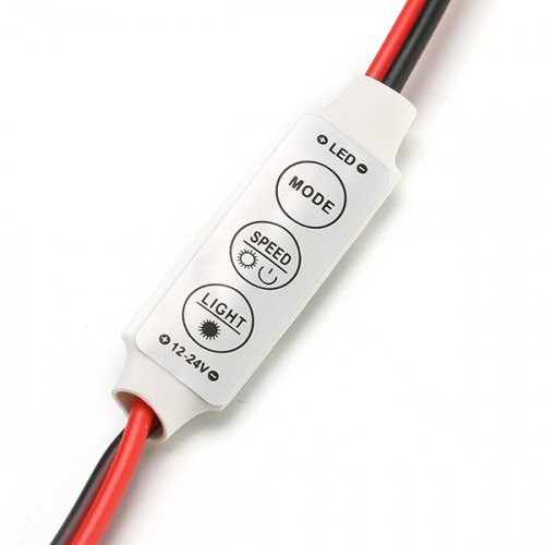 12~24V 3 Buttons Single Colors Strobe Flash LED Light Control Module ...
