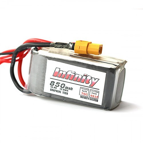 Infinity 14.8V 850mah 70C 4S1P Graphene LiPo Battery XT60 Support 15C ...