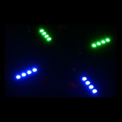 2PCS Mateksys RGB ARM 16V 46X6mm Light LED Strip Board for RC Drone FPV ...