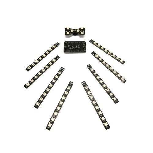 8 Pcs 8 LED Strip Light MUC Controller Board & Tail LED Light with Loud ...