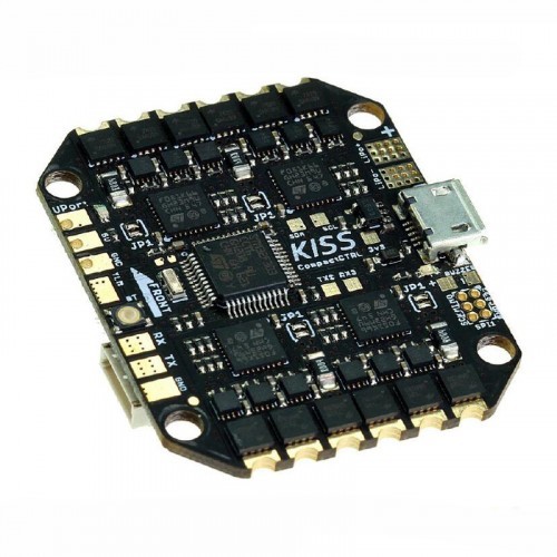 Original FLYDUINO KISS CompactCTRL CC AIO F3 32bit Flight Controller & 16A Blheli_32 2-4S ...