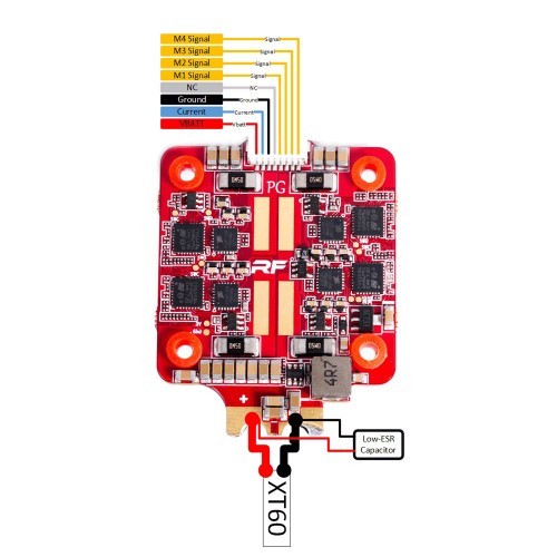 FlightOne/RaceFlight Bolt32 V2 50A Blheli_32 3-6S 4 IN 1 Brushless ESC ...