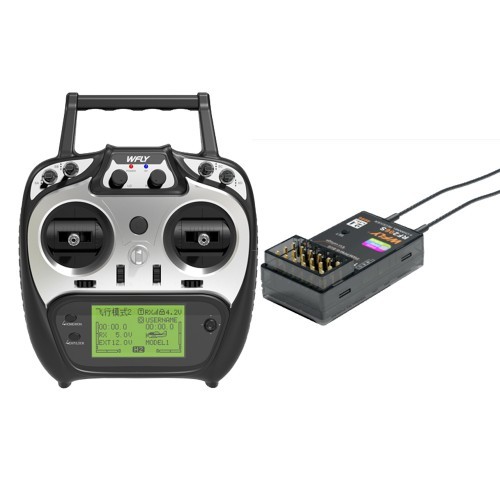 WFLY ET06 2.4GHz 6CH Radio Controller Transmitter with RF206S 6CH W.BUS ...