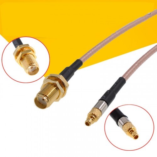 MMCX Male to SMA/RP-SMA Female Connector Adapter Cable Wire 15cm/20cm ...