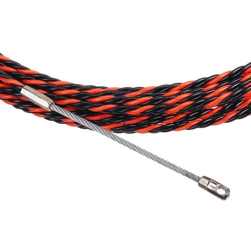 20m Electric Spiral Cable Push Puller Conduit Snake Cable Rodder Fish ...