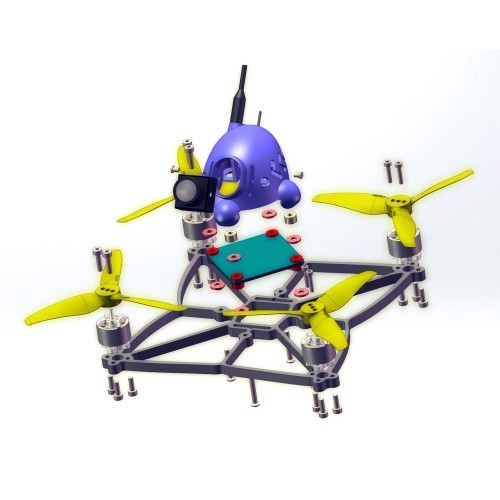 14 Min Stardrone Octopus 130mm Hand-painted FPV Toothpick FPV Racing ...