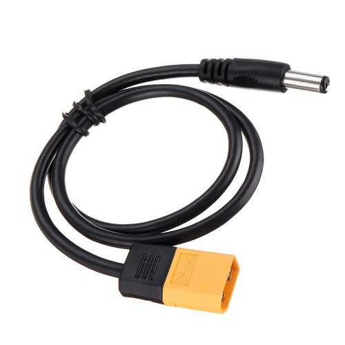 2Pcs EUHOBBY XT60 Bullet Connector to Male DC5521 DC5525 Cable for T12 ...