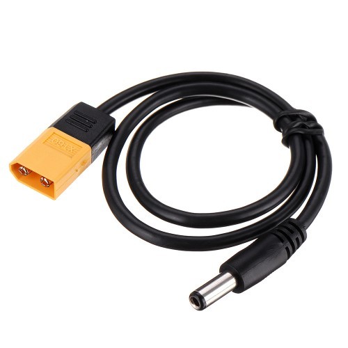 2Pcs EUHOBBY XT60 Bullet Connector to Male DC5521 DC5525 Cable for T12 ...