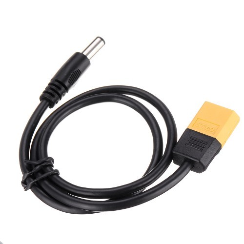 2Pcs EUHOBBY XT60 Bullet Connector to Male DC5521 DC5525 Cable for T12 ...